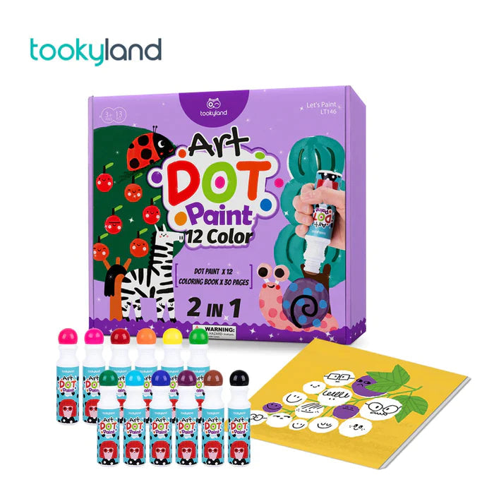 Tooky Land Dot Paint 12 Colors – Yallatoys