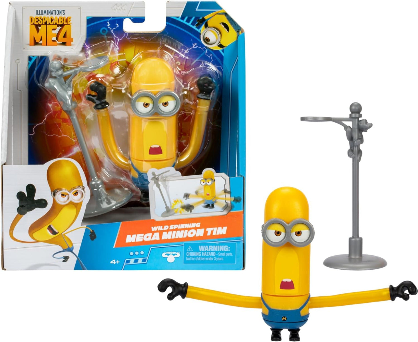 Buy Despicable Me 4 Wild Spinning Mega Tim Action Figure – Yallatoys