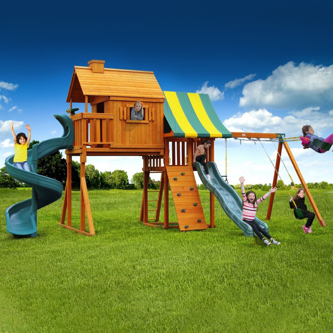 backyard treehouse playset