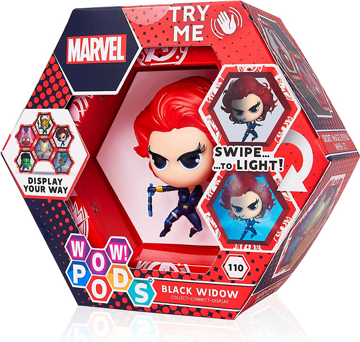 Buy DC Universe Pod Marvel Black Widow Collectable Light Up Figure ...