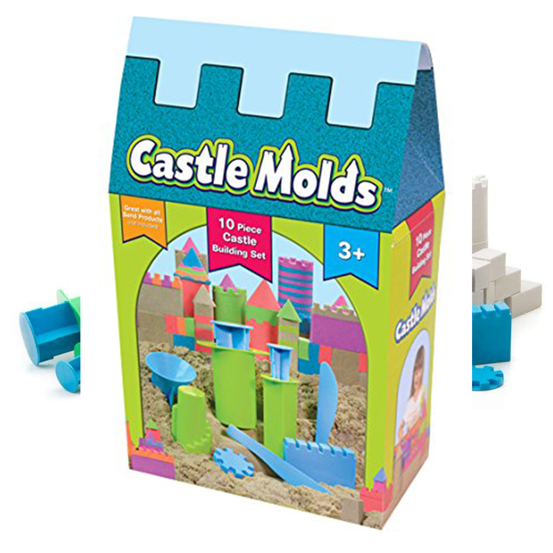 Mad Mattr Miniature Fun Sand Castle Molds Large with 10pieces of Castle ...