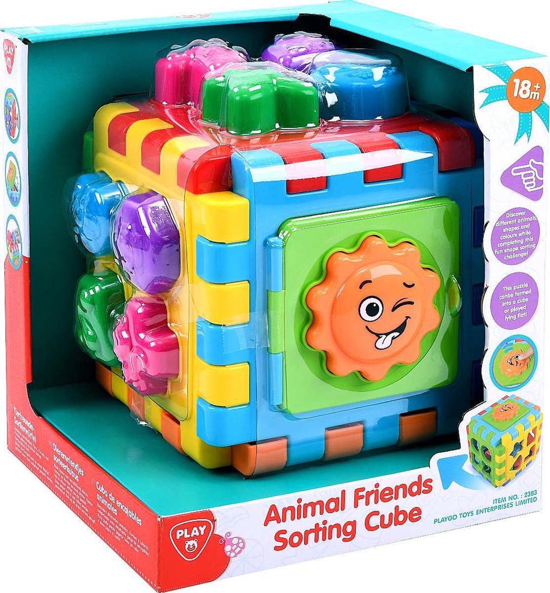 Buy Playgo Animal Friends Sorting Cube Online | Yallatoys Qatar