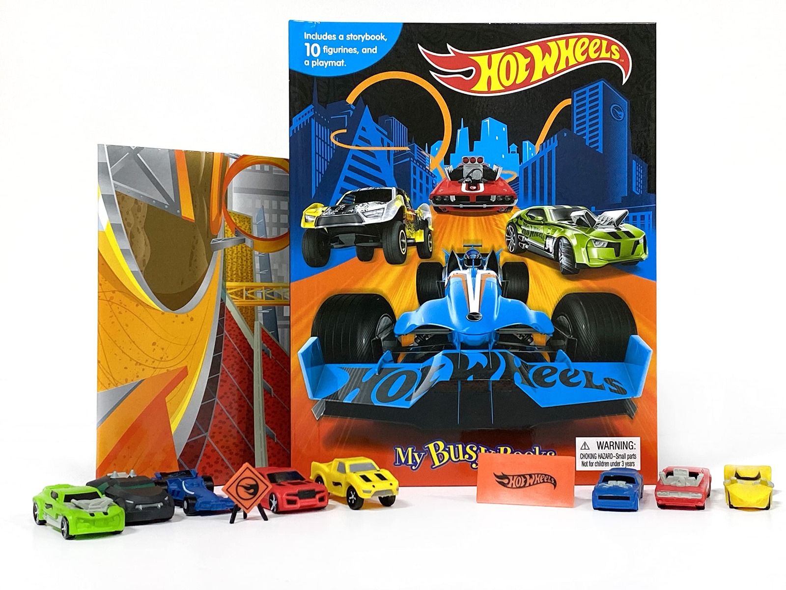 Buy Phidal Hot Wheels My Busy Book with 10 Cars Online | Yallatoys Qatar