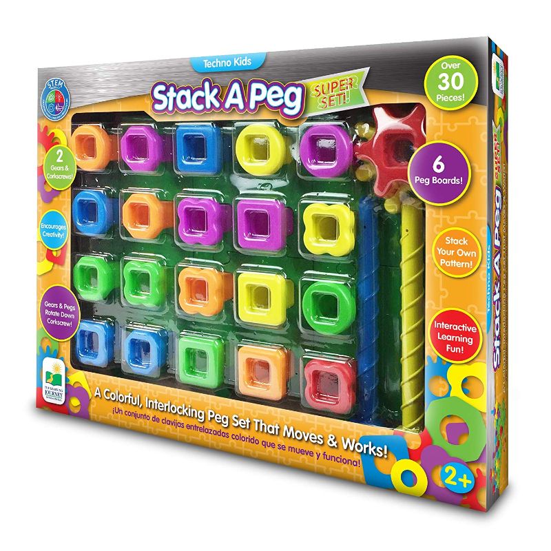 Buy Techno Kids Stack A Peg Super.Set Online | Yallatoys Qatar