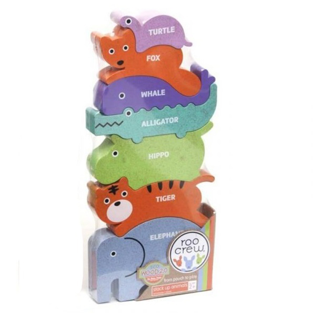 Buy Roo Crew Eco Wood 2.0 Stack Up Animals Online | Yallatoys Qatar
