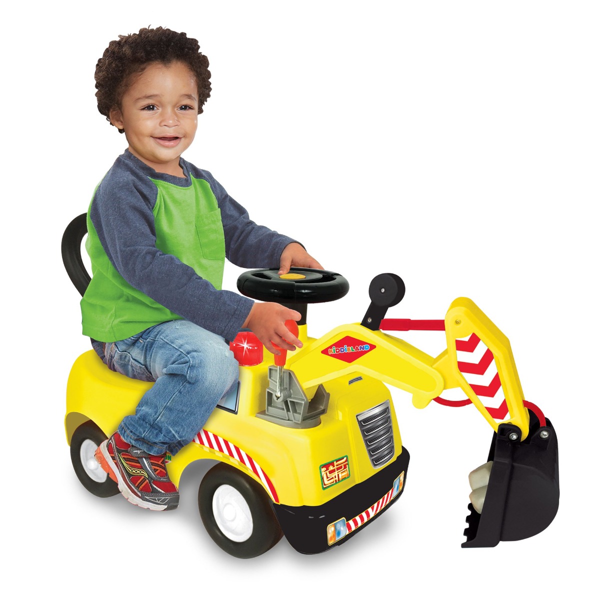 Buy Kiddieland Construction Truck with Backhoe Activity Ride On Car ...