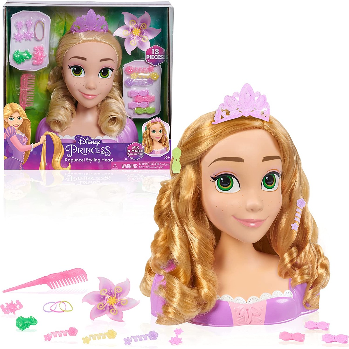 Buy Disney Princess Basic Rapunzel Styling Head Online | Yallatoys Qatar