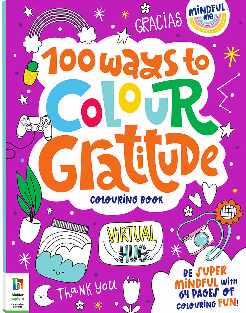 Buy Hinkler 100 Ways to Colour Gratitude Mindful Me Colouring Book ...