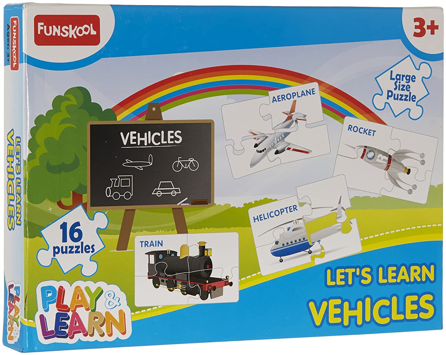 Funskool Lets Learn Vehicles Puzzle