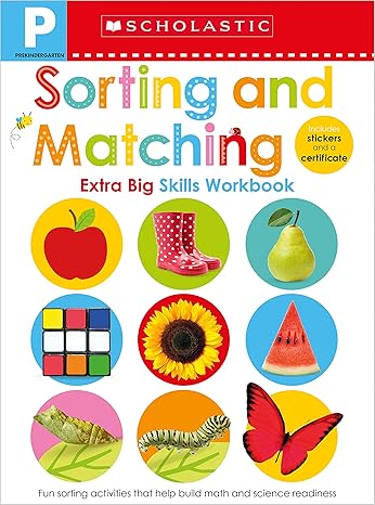 Buy Sorting and Matching Pre K Workbook Online | Yallatoys Qatar
