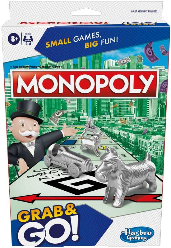 Buy Hasbro Gaming Monopoly Grab And Go Refresh Online | Yallatoys Qatar