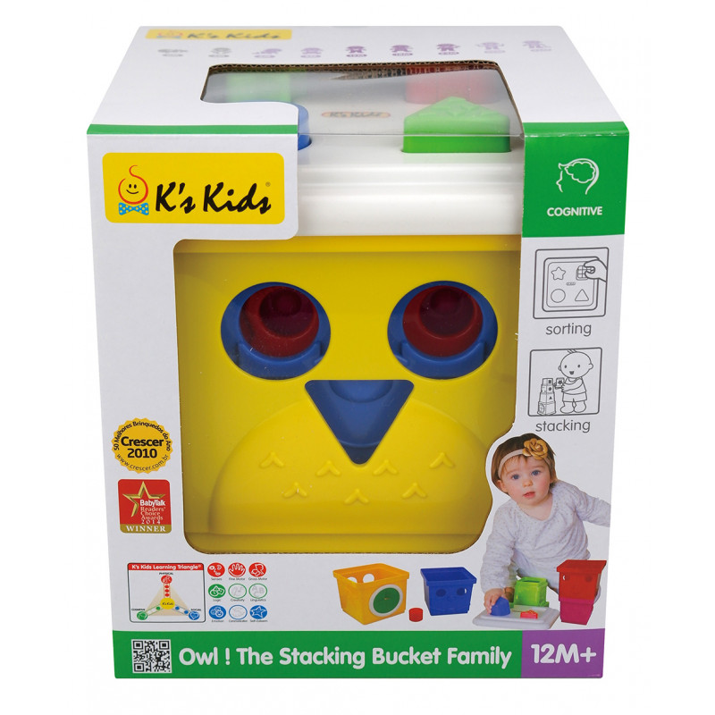 Buy k's Kids Owl! The Stacking Bucket Family Online | Yallatoys Qatar