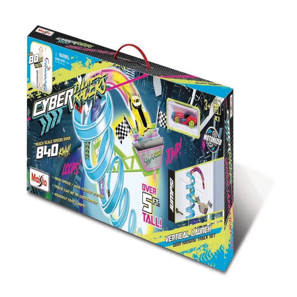 Buy Maisto Cyber Racers Vertical Launch Track Set Online | Yallatoys Qatar