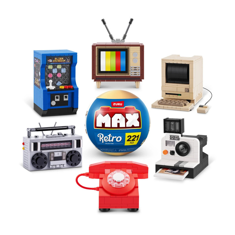 Buy Max Premium Retro Building Bricks Collection Online | Yallatoys Qatar