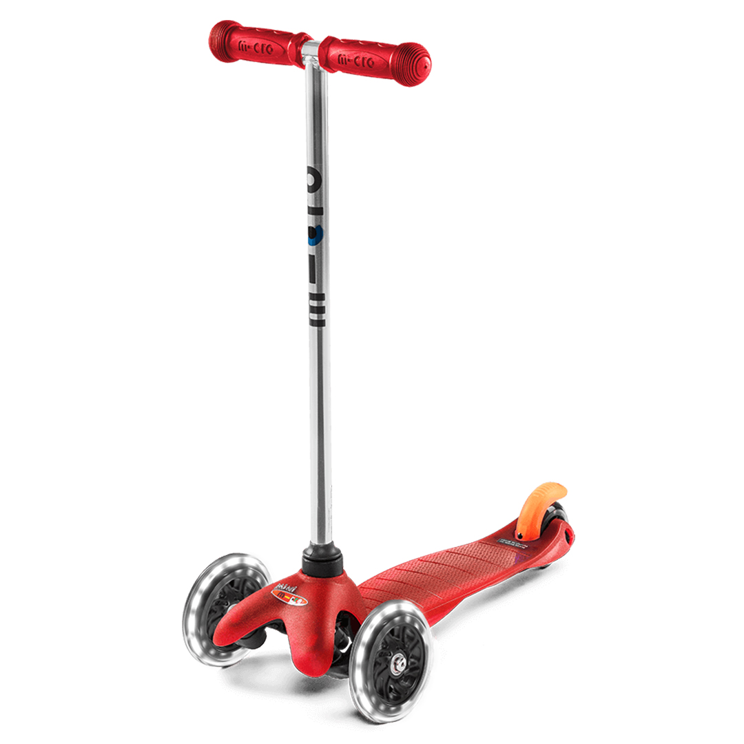 Buy Micro Mini Classic Scooter With Led Wheels Red Online | Yallatoys Qatar