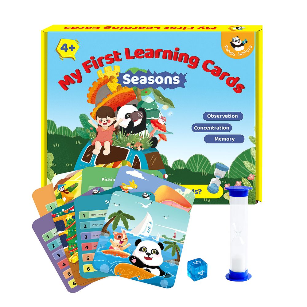 Buy Panda Juniors My First Learning Cards Seasons Online | Yallatoys Qatar