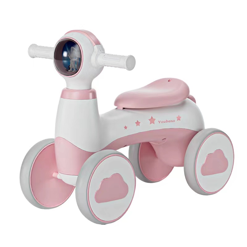 Buy Ride & Roll Smart Balance Bike With Light And Sound Pink And White ...