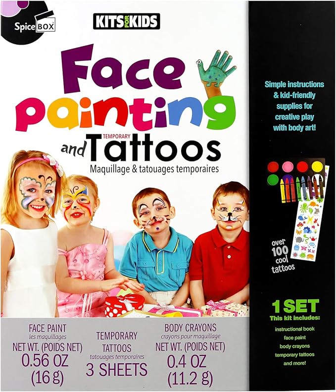Buy Spice Box Face Painting & Tattoos Kit Online | Yallatoys Qatar