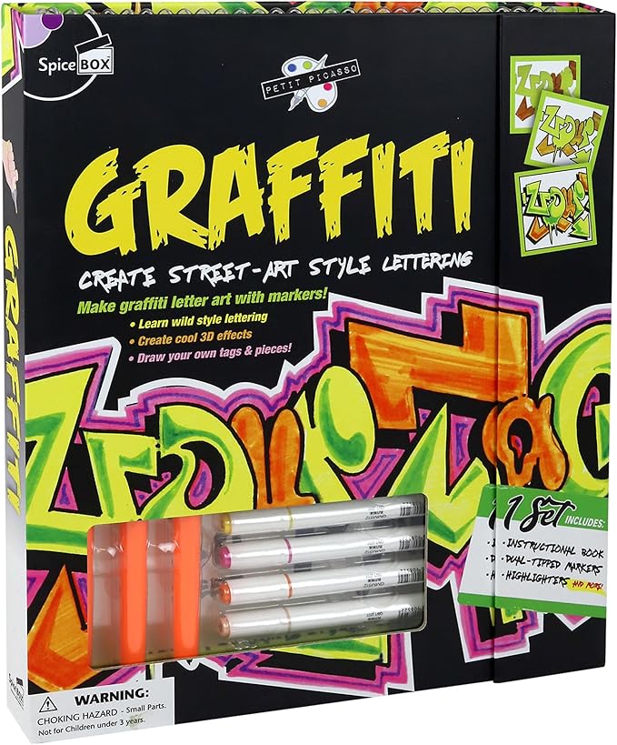 Buy Spice Box Graffiti Lettering Street Art Kit Online | Yallatoys Qatar