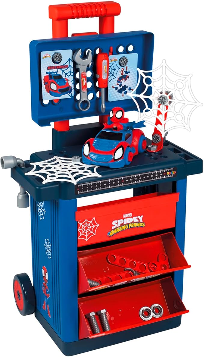 Buy Smoby Spidey Workshop Bench with Tools Online | Yallatoys Qatar