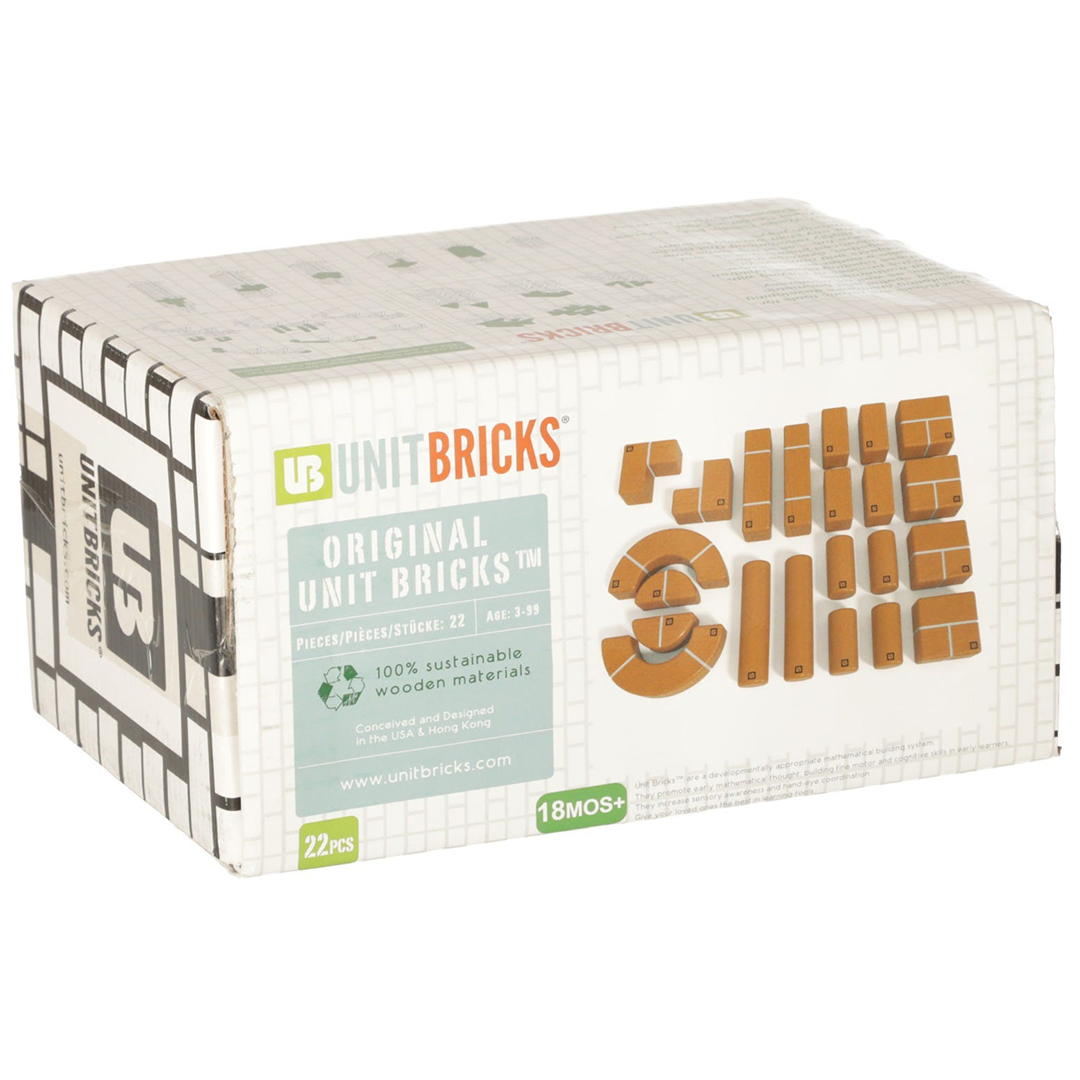 Buy Unit Bricks 22 pcs Toddler Standard Unit Rocks Wooden Building Set ...