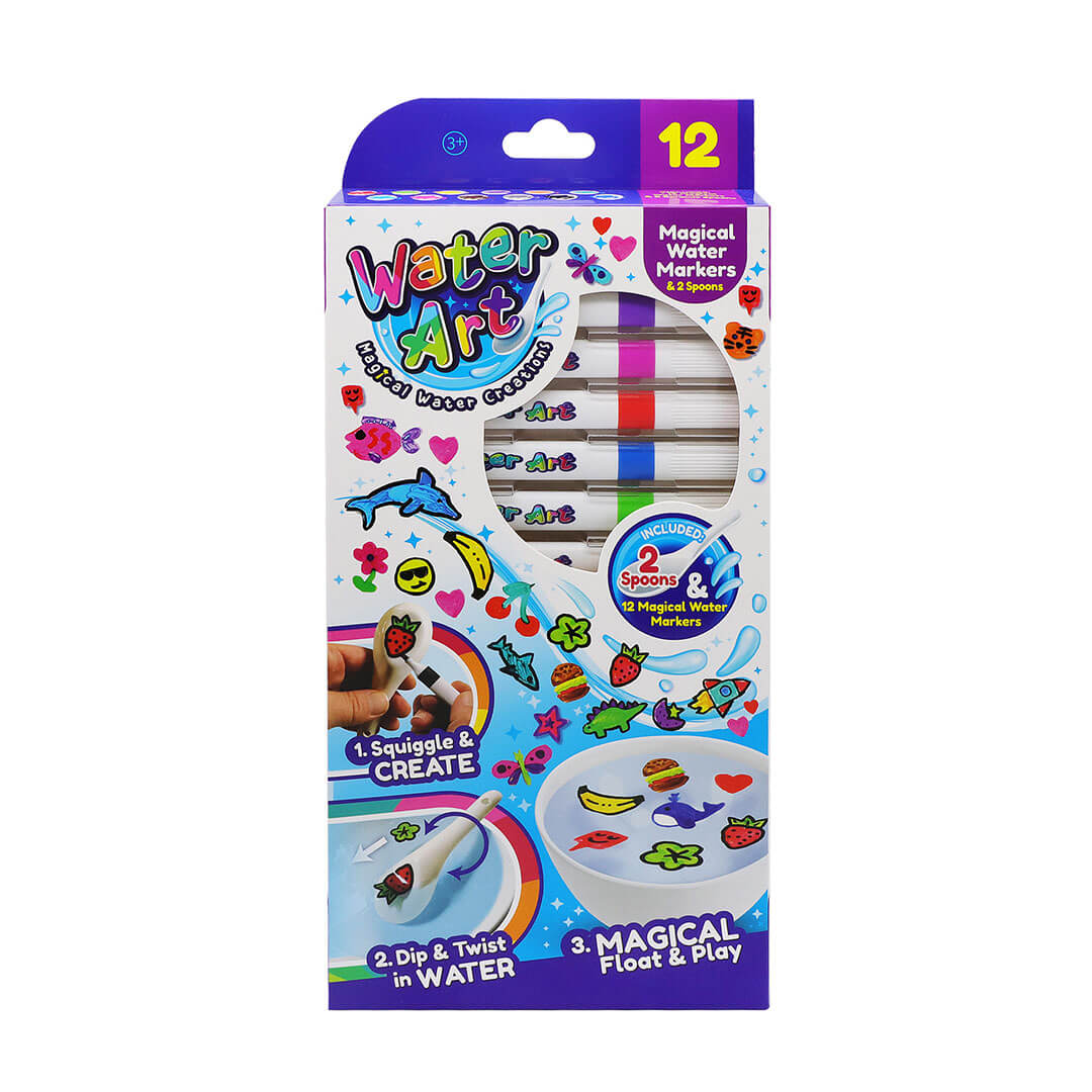 Buy Water Mark Art Magical Markers 12 Pack Online | Yallatoys Qatar