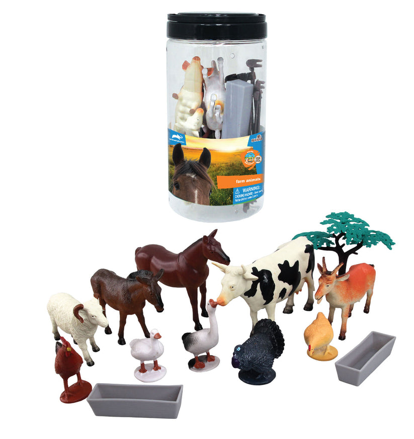 Buy Wenno Animal Planet Farm animal playset 13pcs Online | Yallatoys Qatar